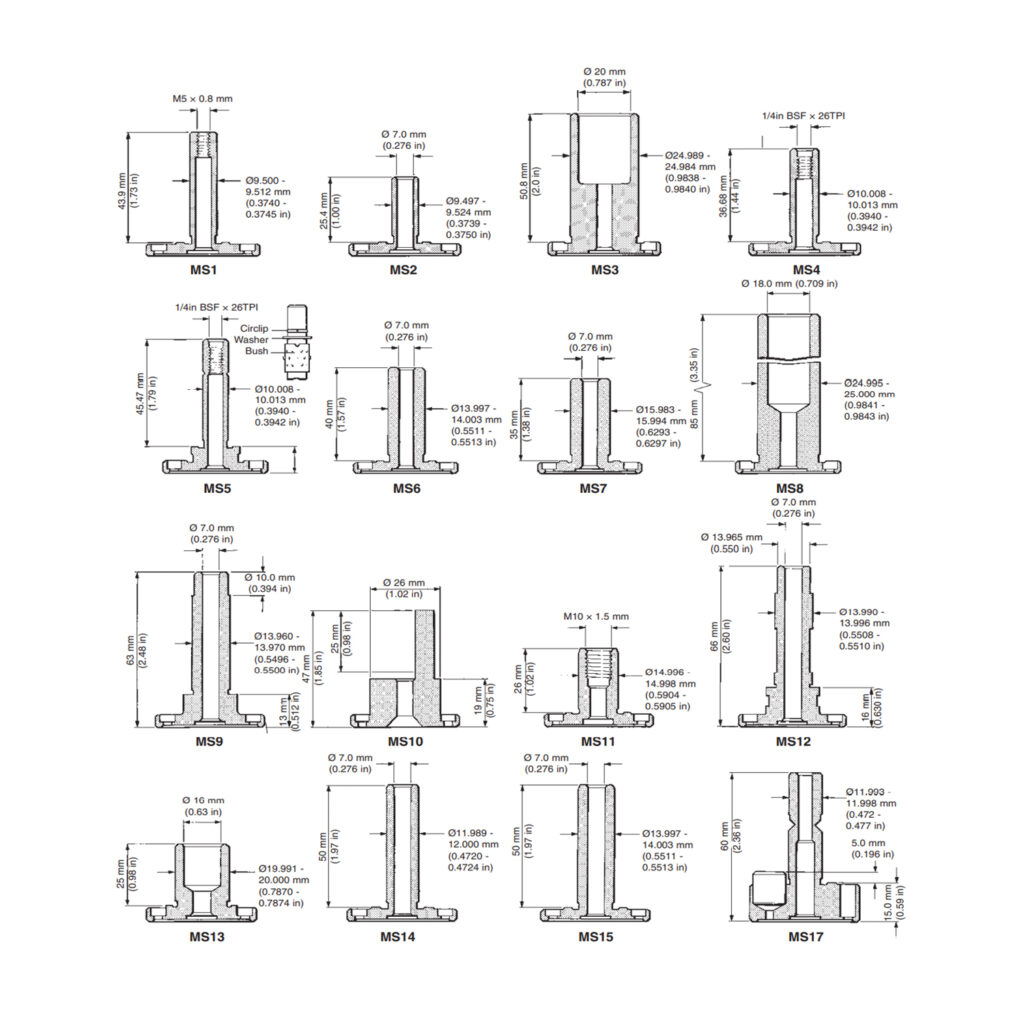 Probe Shanks for Standard Base Diameter 41.35 mm – 41.45 mm - Quality ...