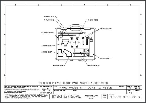 Faro probe kit 0073 - Quality Precision Tools