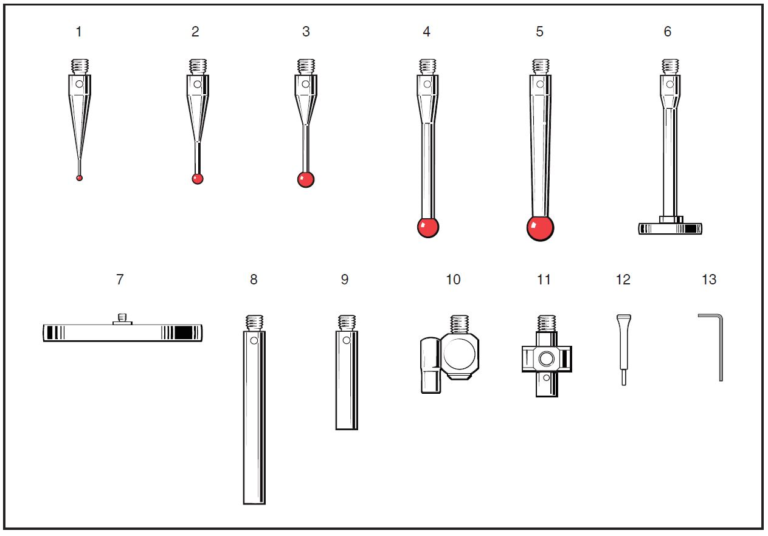 Stylus kit for M3 probes - Quality Precision Tools